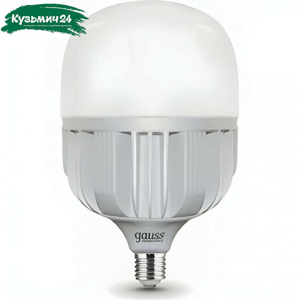 Лампа светодиодная Gauss Elementary 60420 Promo T160, 95 Вт, Е40, 8800 lm, 4100K нейтральный свет