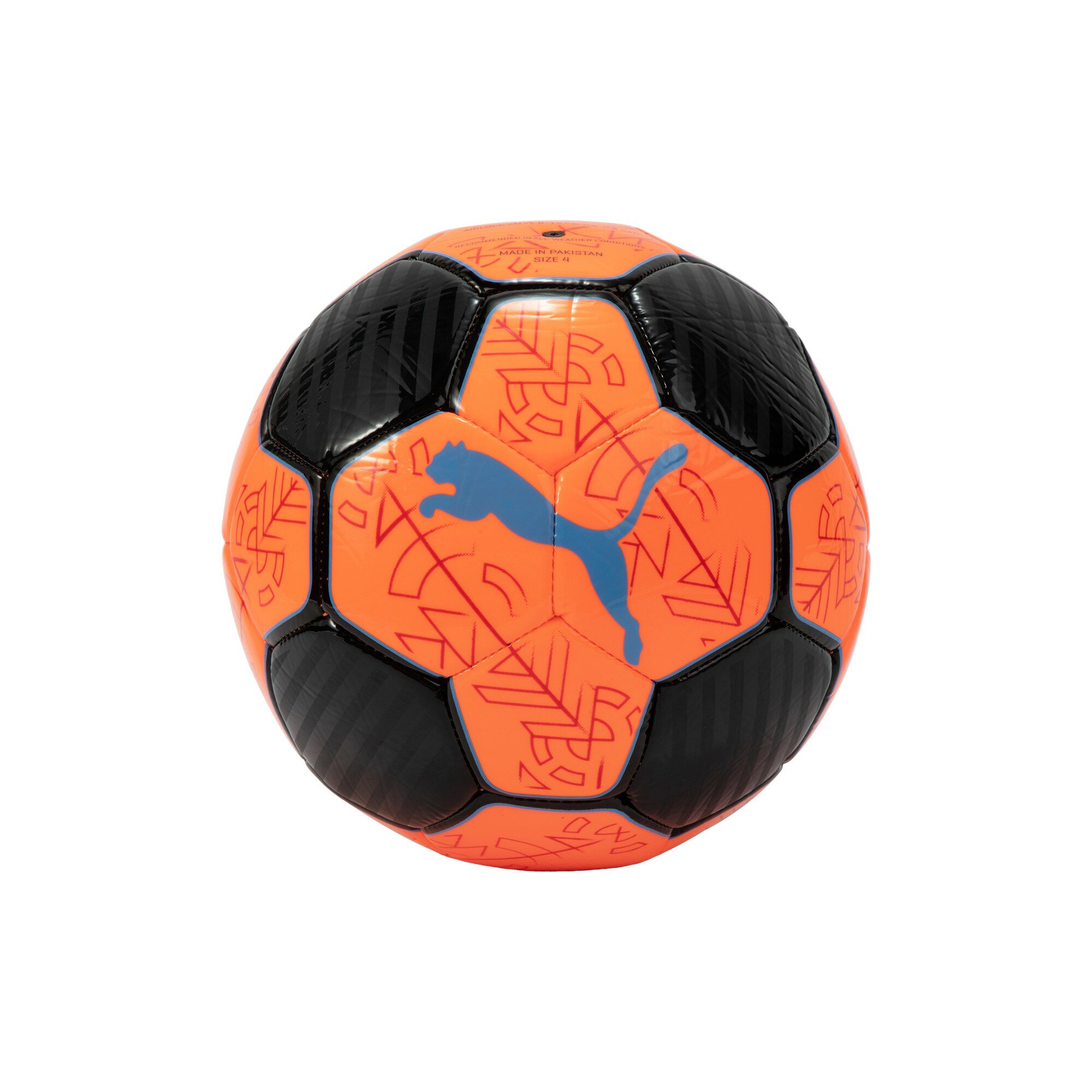 Мяч для футбола унисекс PUMA, 34, размер 5, оранжевый с переливающимся синим, размер S EU