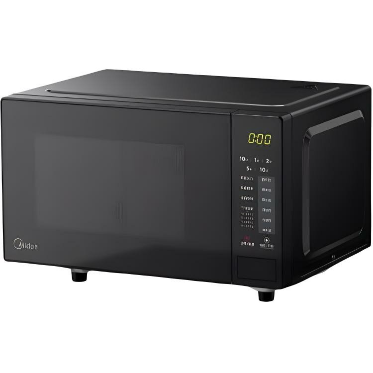 Микроволновая печь Midea M22J, черная, 20 л, компактная, высокая энергоэффективность, легкая очистка