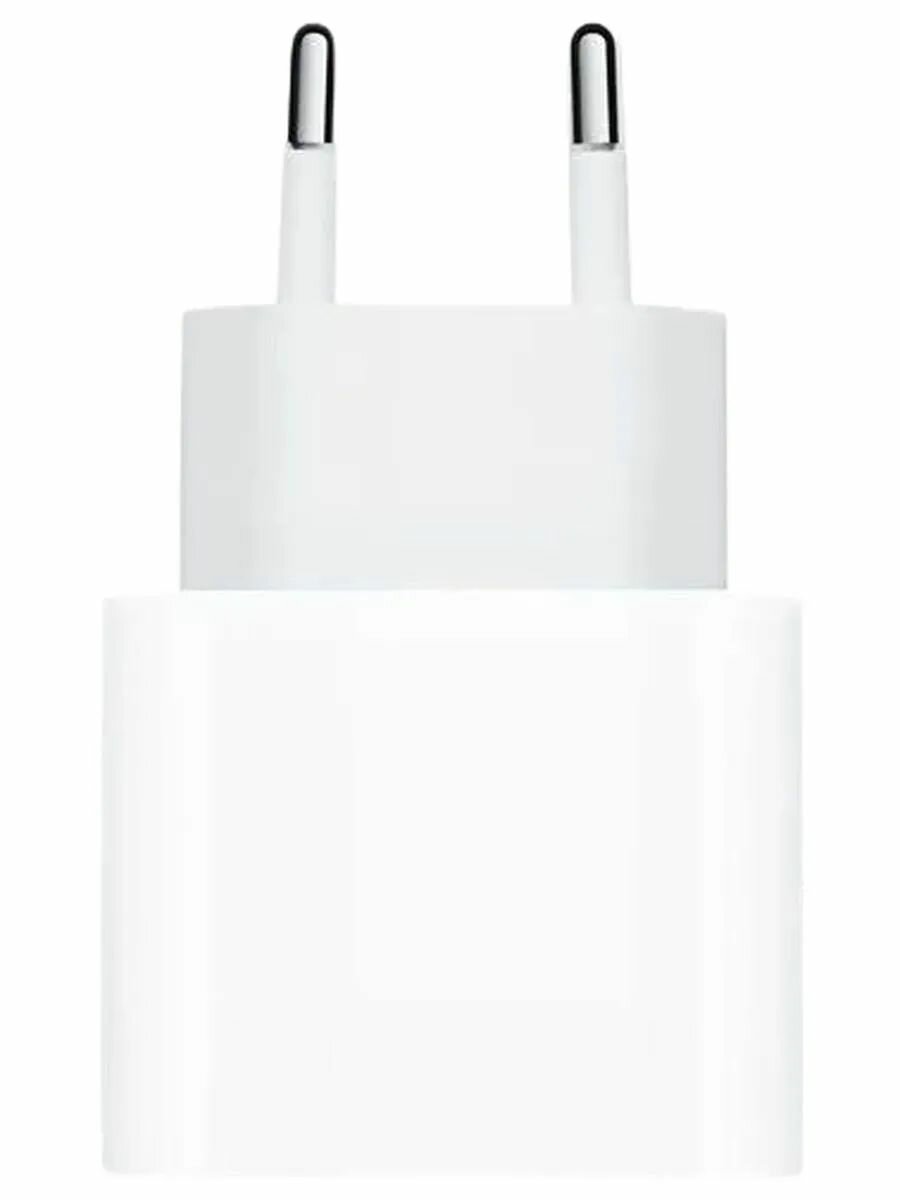 Зарядка Type-C Apple 20w (MHJE3/MD3J4/MUVV3), Для телефона, Быстрая зарядка, Выходной ток 2.2 А, Выходной коннектор USB Type-C, Защита от перегрузки по току, Белый