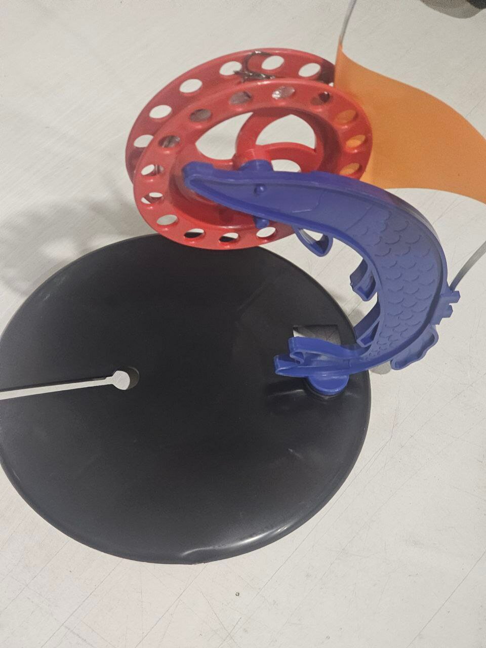 Жерлицы зимние на хищника синяя щука оснащенные 10 шт в сумке леска 0.40 длинна более 10 метров