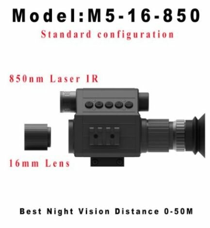 4X цифровой монокуляр ночного видения 1080P инфракрасный ИК ночного видения M5-850-16