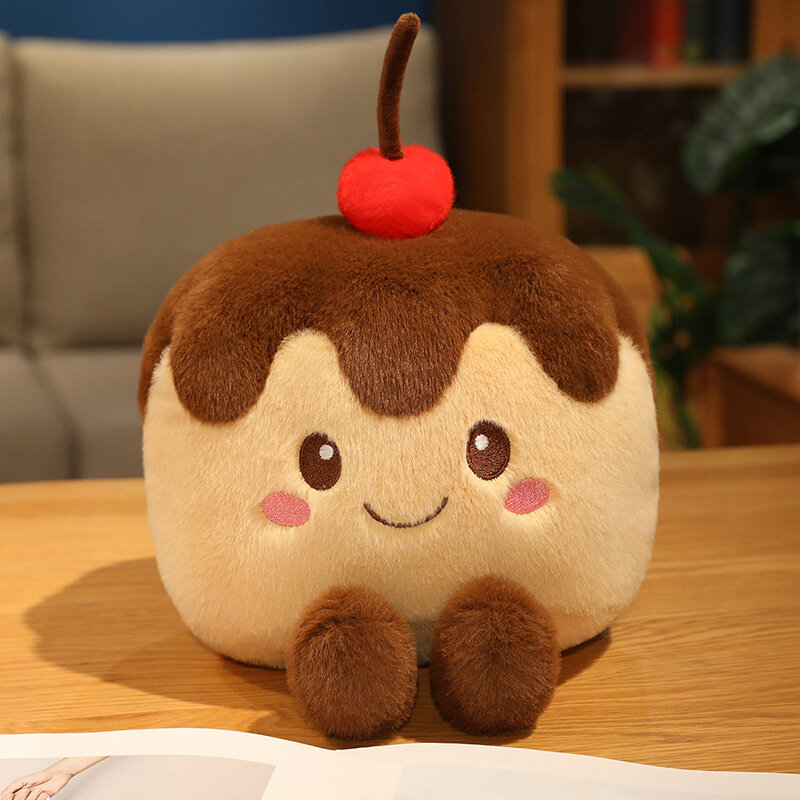 Милая плюшевая игрушка «Фея-пирожок», забавная игрушка в виде клубничного десерта — отличный подарок на день рождения для вашей девушки.