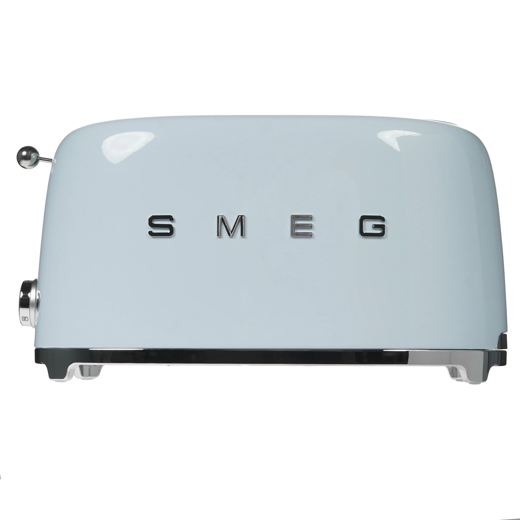 Тостер SMEG TSF02PBEU, регулировка степени обжаривания, подогрев, разморозка, 4 ломтика хлеба