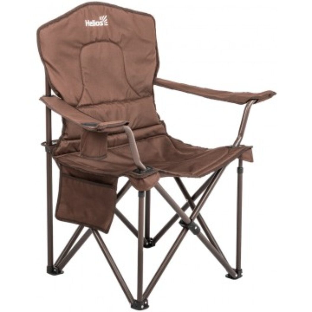 Кресло складное HELIOS, полиэстер 600D, до 150 кг, коричневый