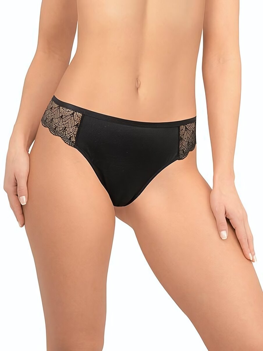 Трусы Бразильяна из кружева и микрофибры