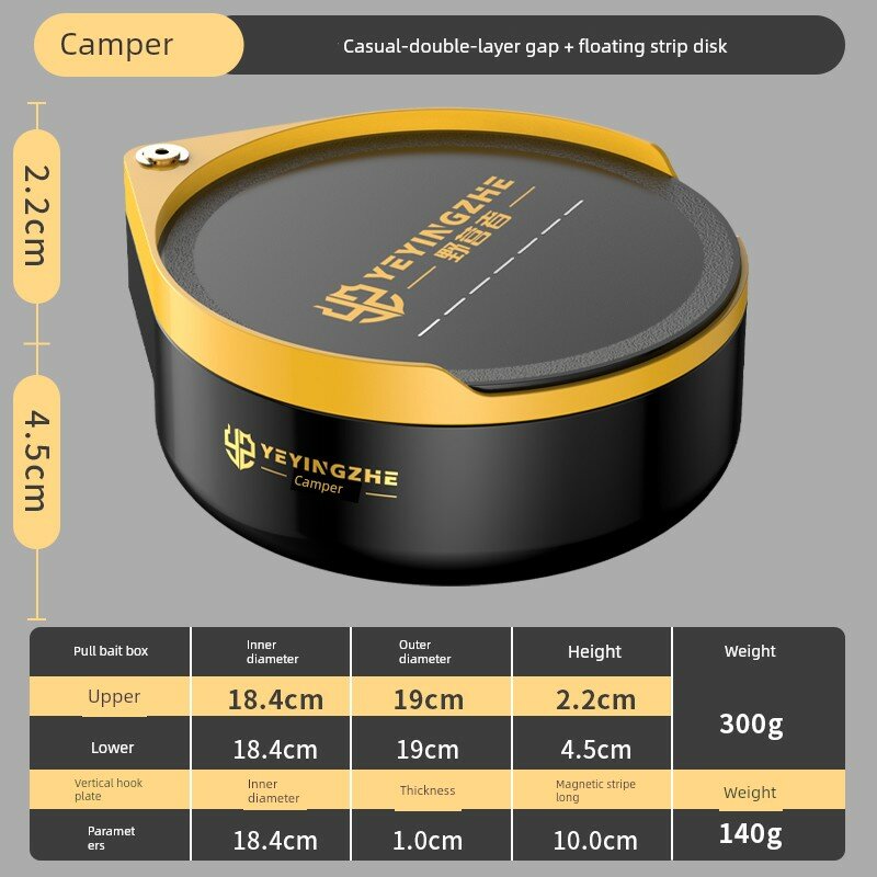 Магнитный лоток для прикормки в стиле кемпинга, лоток для прикормки с сильным магнитным креплением, лоток для прикормки