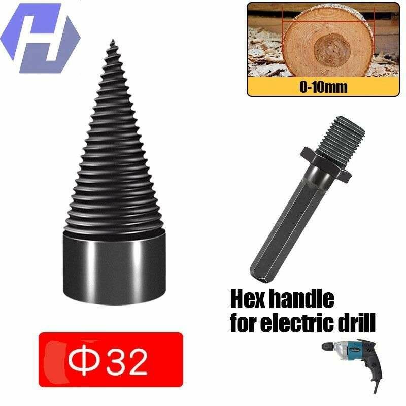 Сверло для дровокола с круглой шестиугольной квадратной ручкой