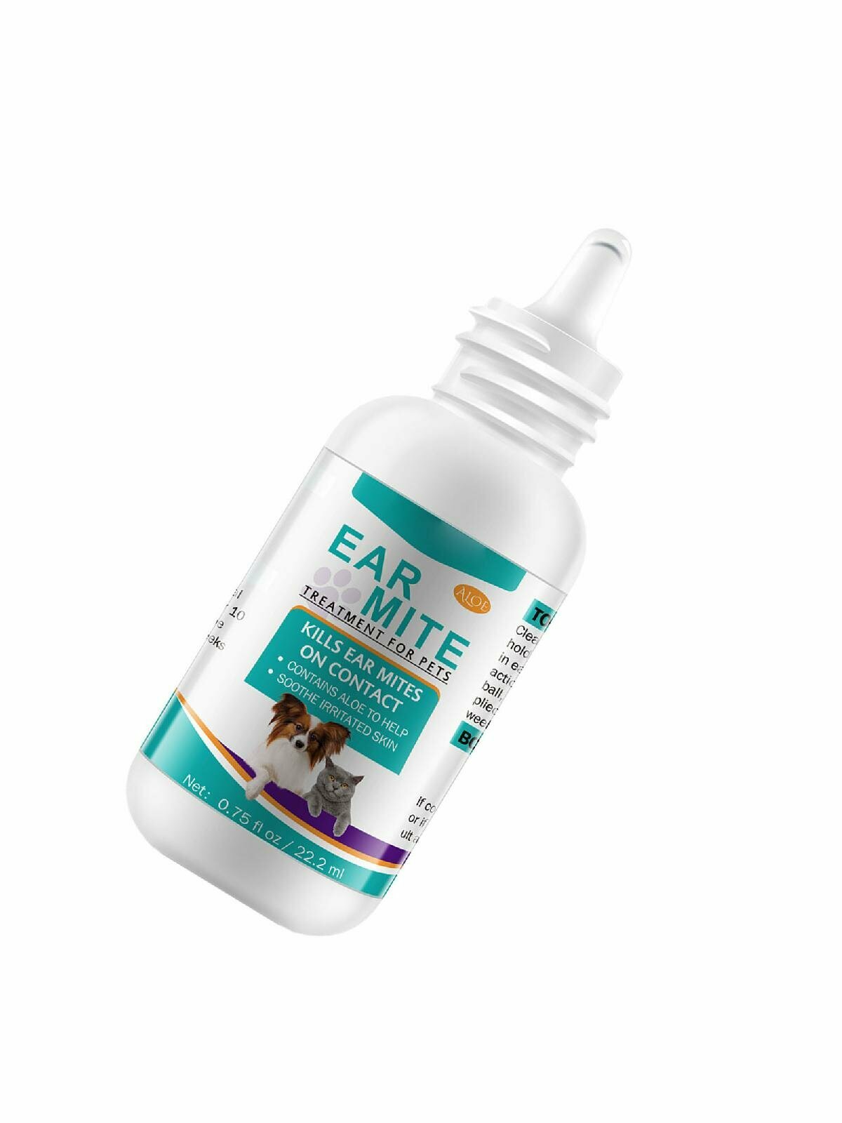 Средство для чистки ушей для собак и кошек, облегчающее зуд, 22,2 мл