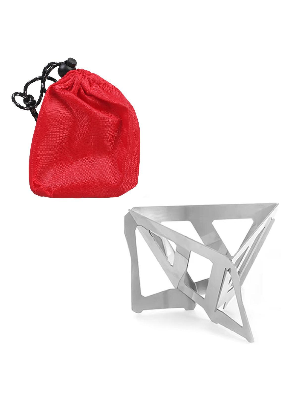 Прочные складные подставки для кофейных капельниц из нержавеющей стали для любителей кемпинга