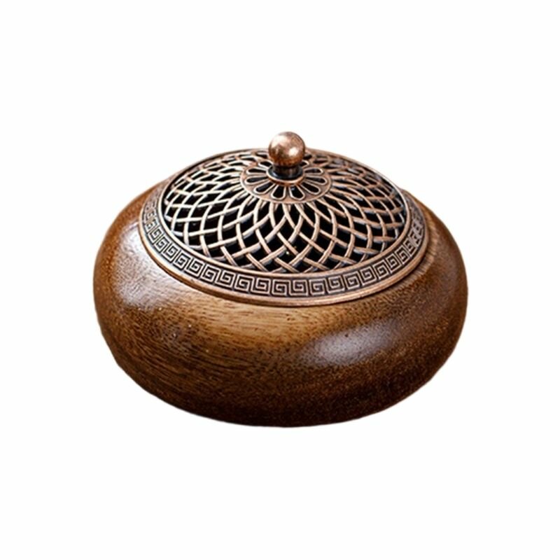 Грецкий орех Дзен Чайная церемония курильница для благовоний китайское креативное украшение-C
