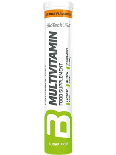 Витаминный комплекс BioTechUSA Multivitamin 20 шипучих таблеток, Апельсин