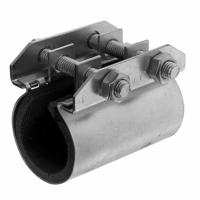 Хомут ремонтный 2" (57 мм) оцинкованный, ширина 70 мм