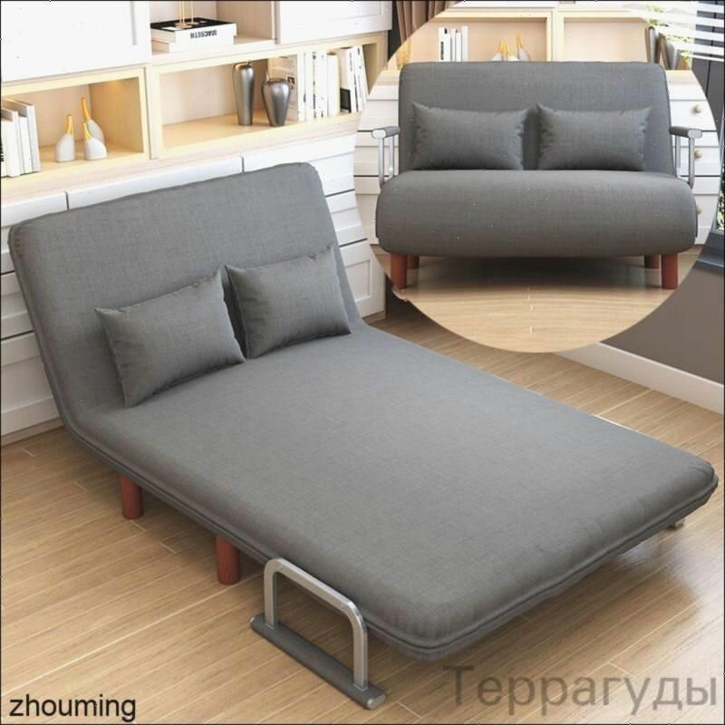 Раскладной диван премиум в коричневокрасном цвете с механизмом Трехуровневый трансформер, габариты 65х72х82 см