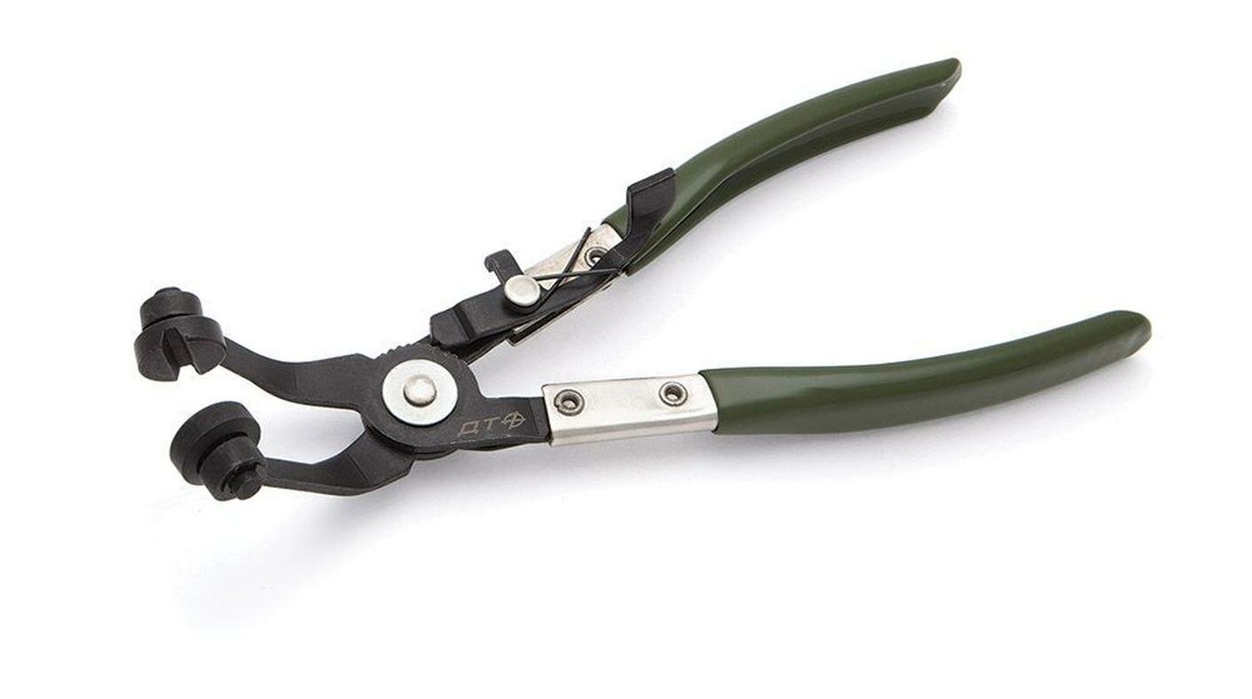 Клещи для самозажимных хомутов с загнутыми губками / Дело Техники