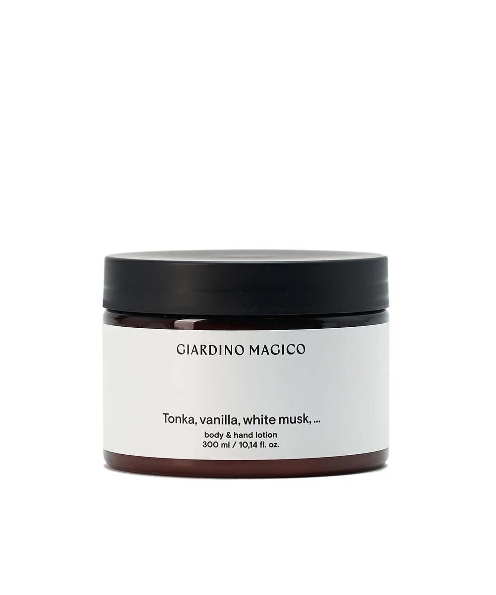 Лосьон для тела и рук парфюмированный GIARDINO MAGICO Tonka, Vanilla, White Musk (300мл)