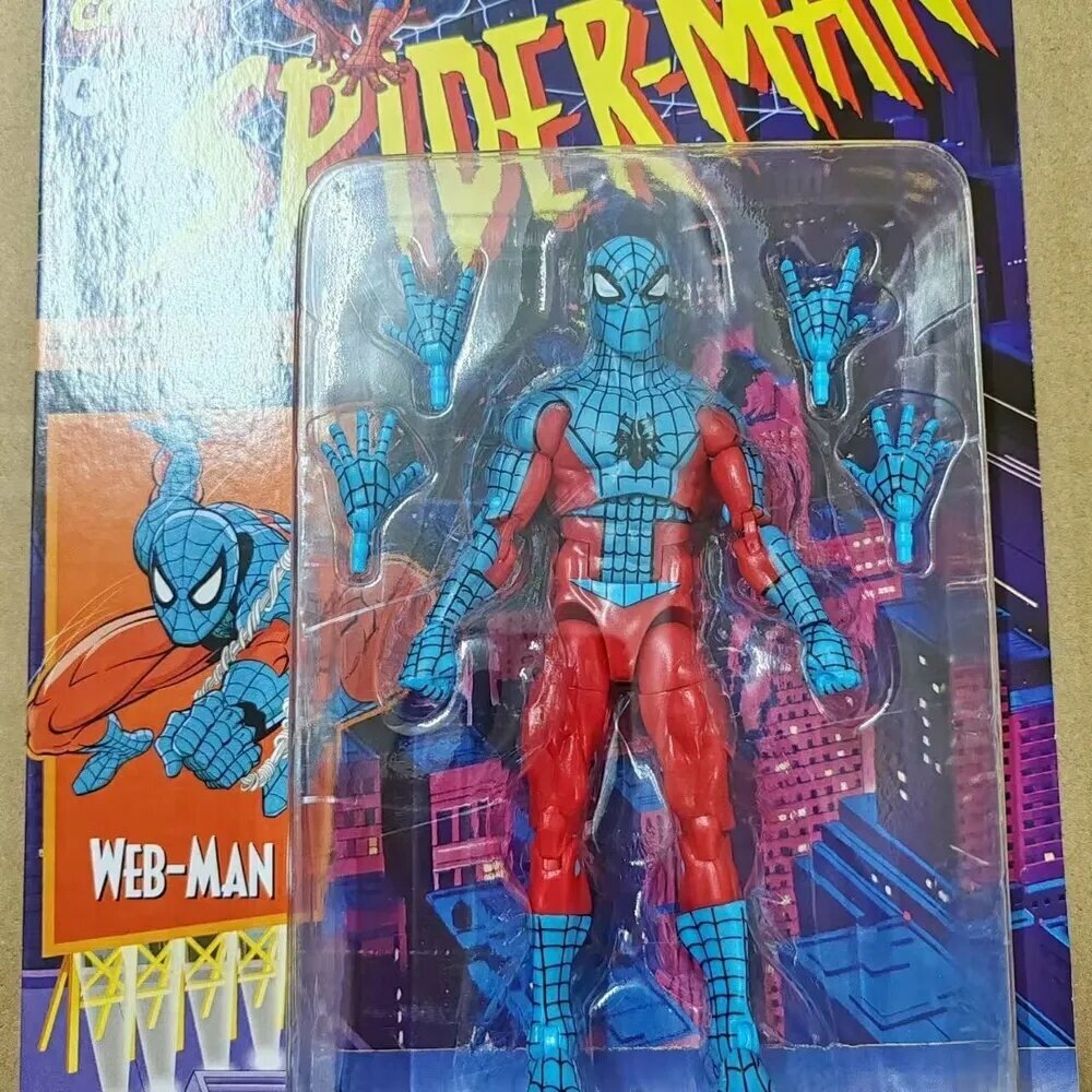 Marvel Legends серии Человек-паук 6-дюймовый симбиот Человек-паук фигурка игрушка, включает 4 аксессуары-CJX2