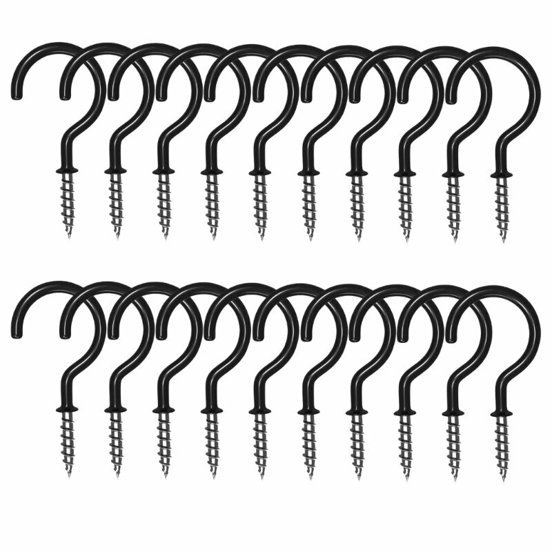 Крючок для потолочной корзины для повышения прочности и защиты от коррозии Простая установка без инструмента Идеально подходит для различных мест