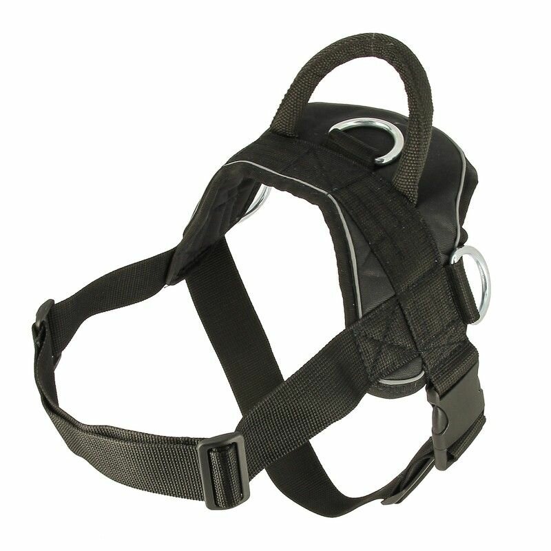 Шлейка капроновая универсальная с ручкой, "Каскад", №3, обхват шеи 100-135см, обхват груди 110-130см