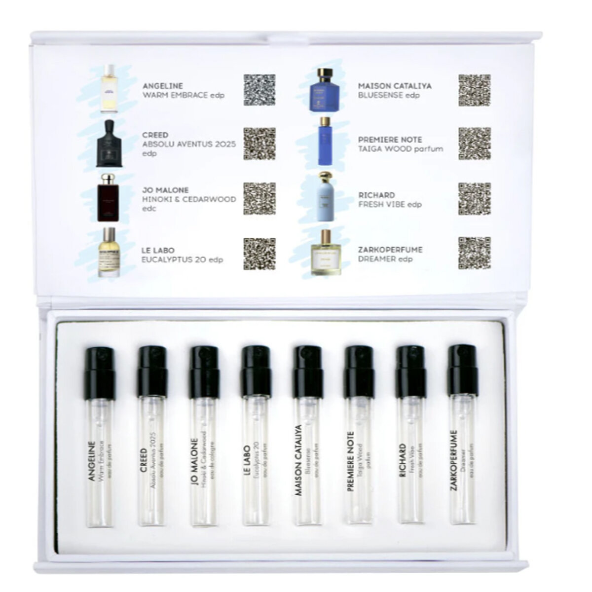 Набор парфюмерной воды Aroma Box #69, мужской, зимний аромат, 8 флакончиков по 1.5мл