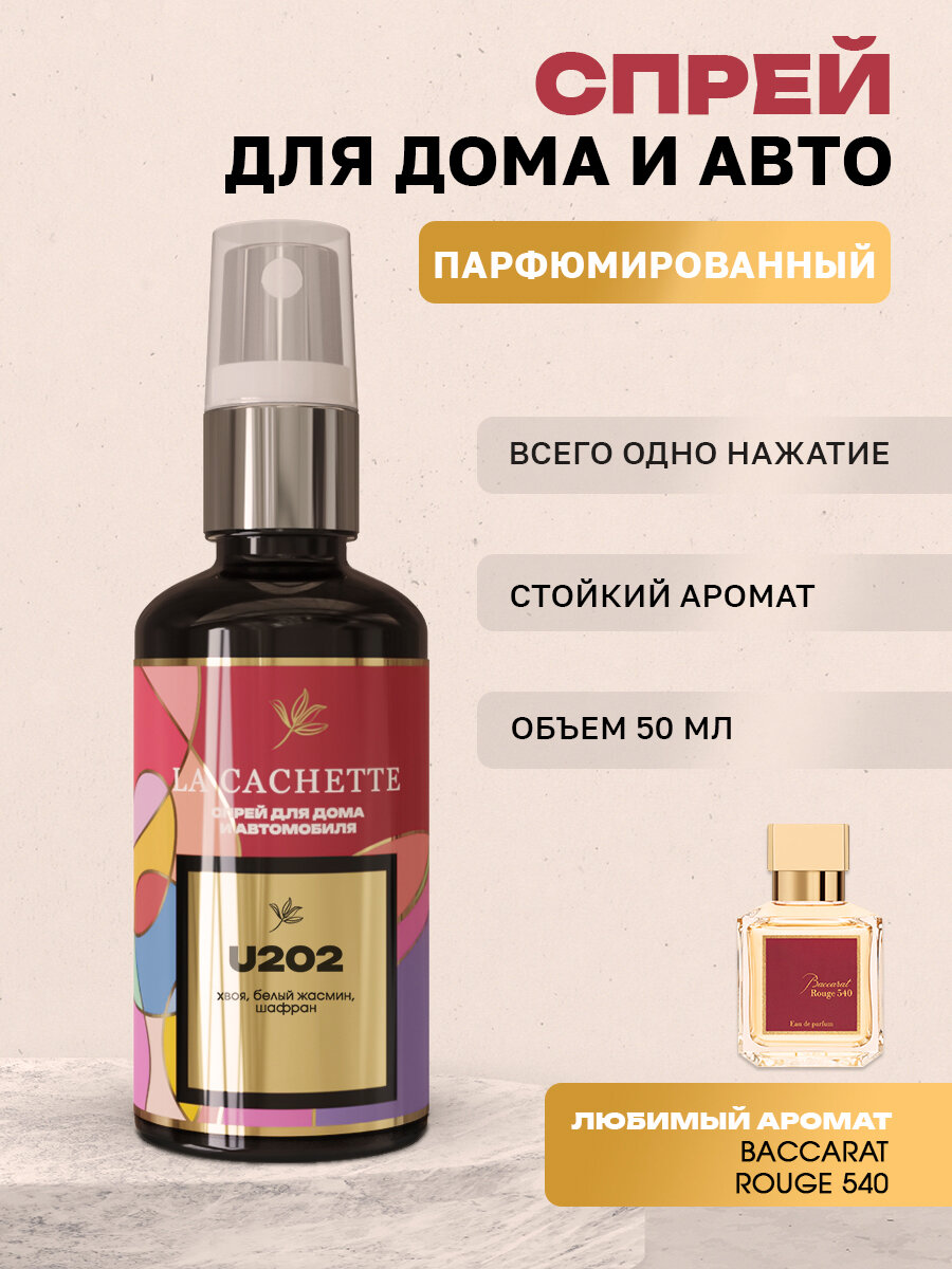 Ароматизатор для автомобиля La Cachette U202, 50 мл