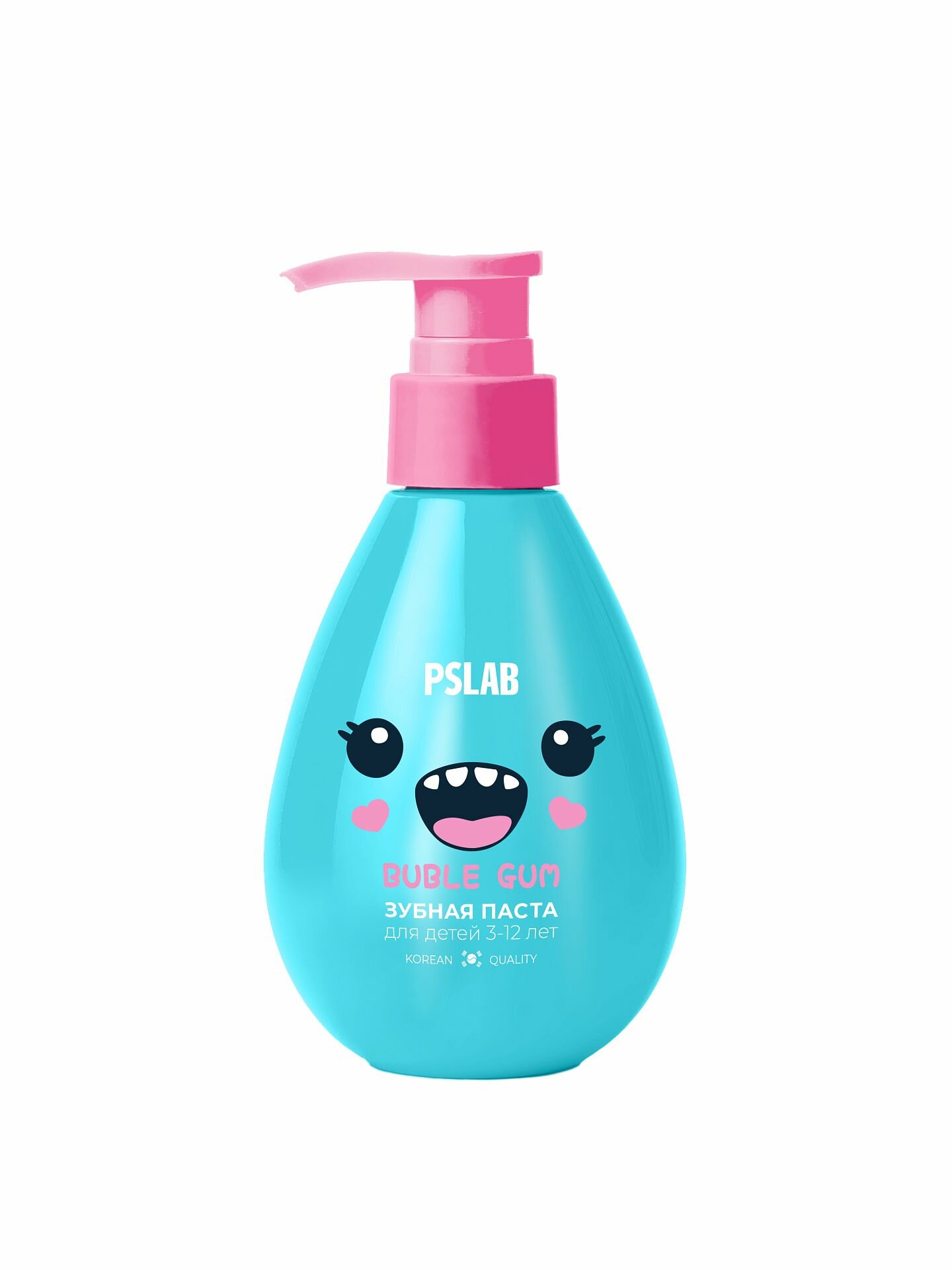 Детская зубная паста с дозатором PSLAB со вкусом бабл-гам, 200 мл