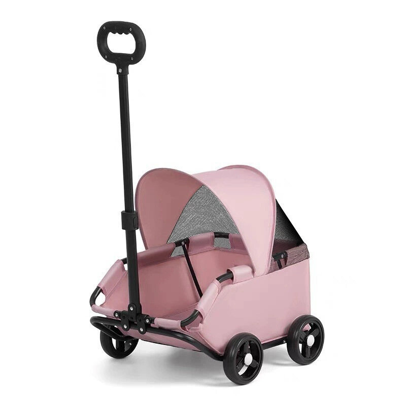 Коляска для крупных и средних домашних животных, коляска для кошек и собак, легкая, складная, с одной кнопкой закрытия, для экспорта, большой заказ клиента