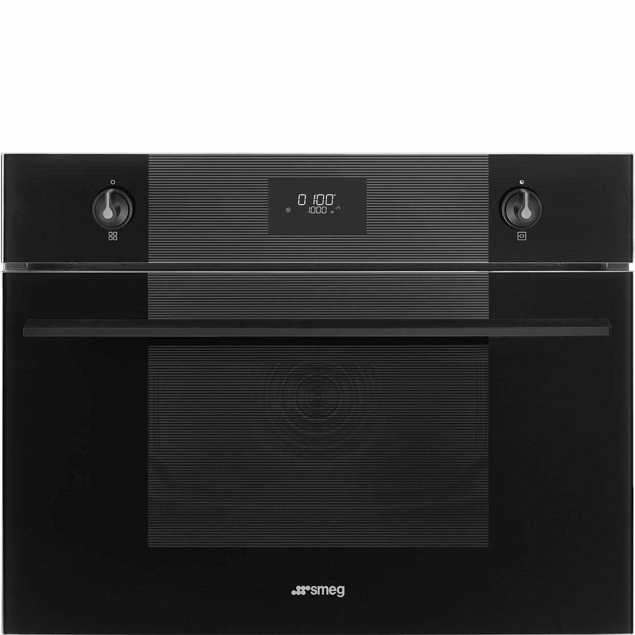 Встраиваемая микроволновая печь Smeg SO4101M0B3, черный, гриль, эмаль лёгкой очистки