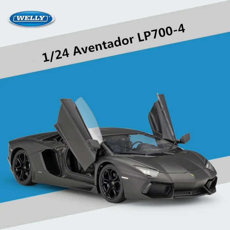 Welly 1:24 Lamborghini Aventador LP700-4, черный