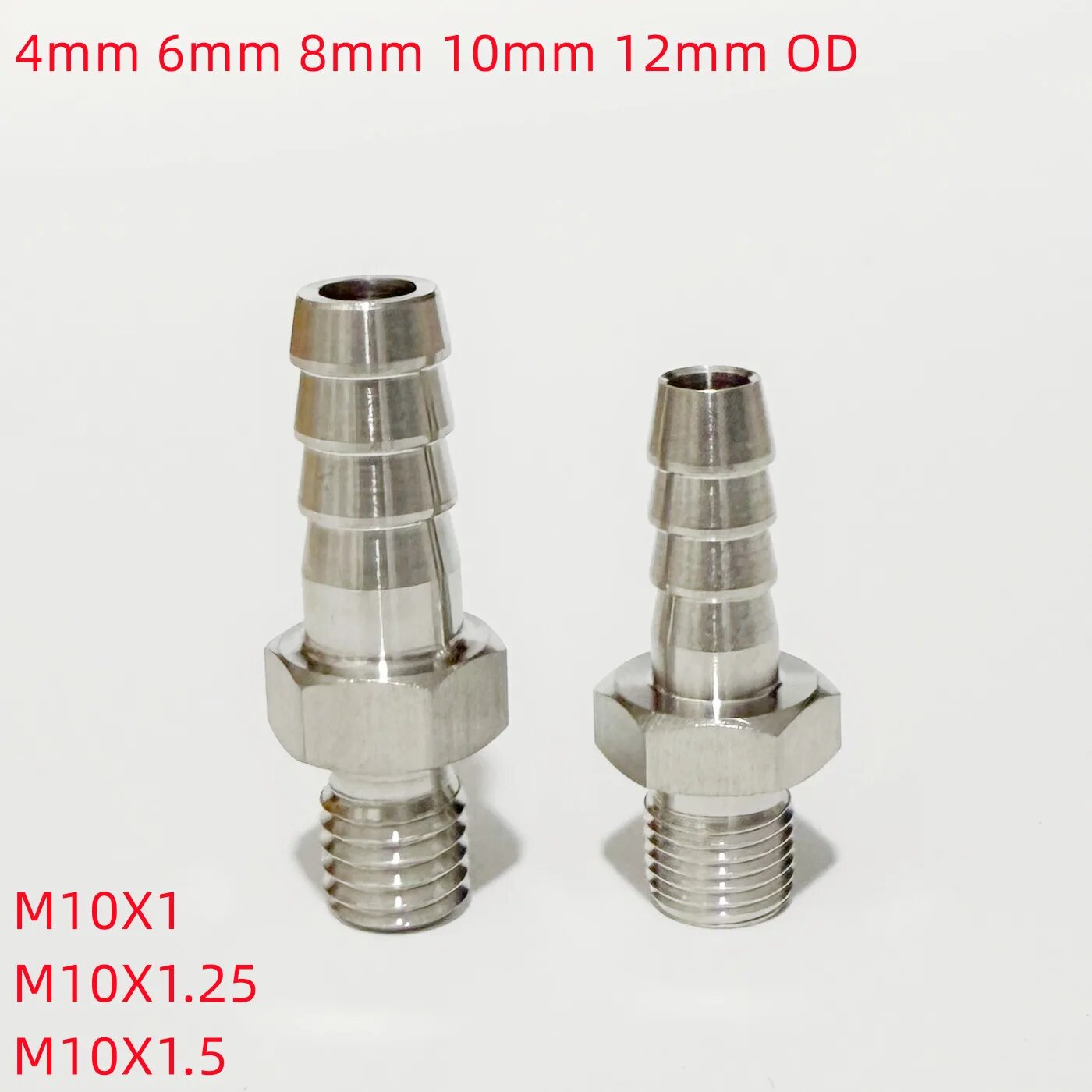 Фитинги для труб из нержавеющей стали 304 10mm, M10x1.5