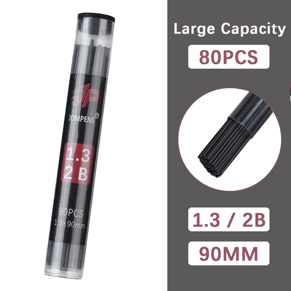 На refills для механических карандашей 1.3/2B, 80шт