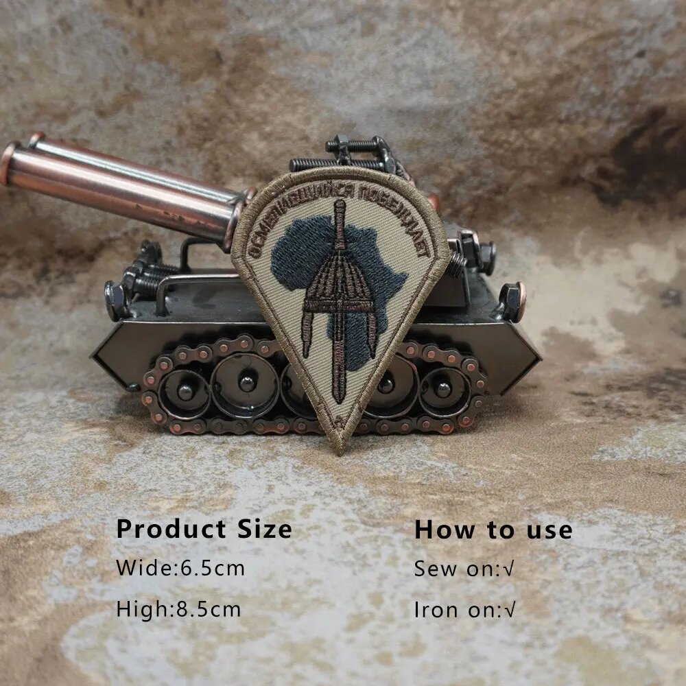 Тактические вышитые нашивки африканский корпус AF101-2 iron on 1PC