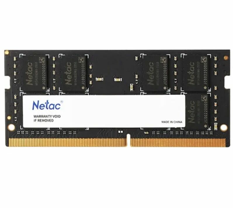 Оперативная память Netac Basic (NTBSD4N32SP-08) SO-DIMM DDR4 8 ГБ - 1 шт, 3200 МГц