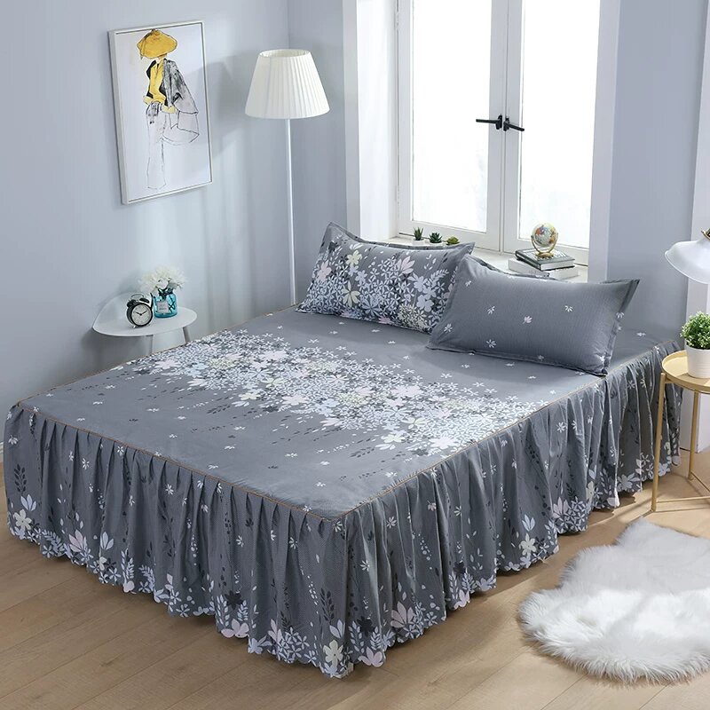 Корейский стиль кружевной постельный покрывало, 180см x 220см, одиночный комплект для кровати королевского размера,