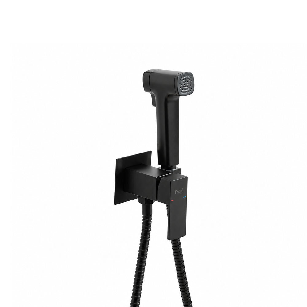 Гигиенический душ со смесителем FRAP F7591-26, черный