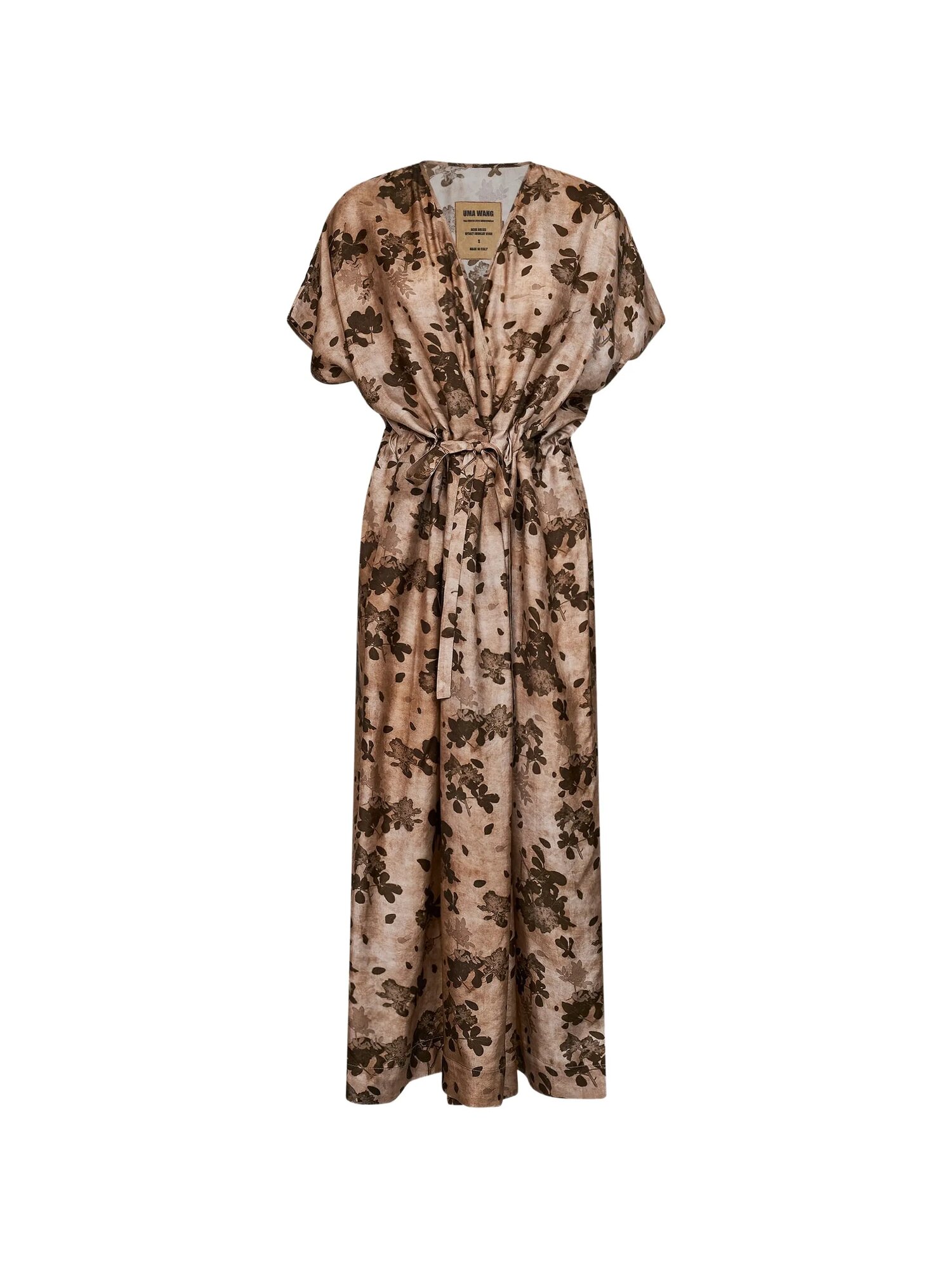 Платье Floral-print drawstring maxi dress