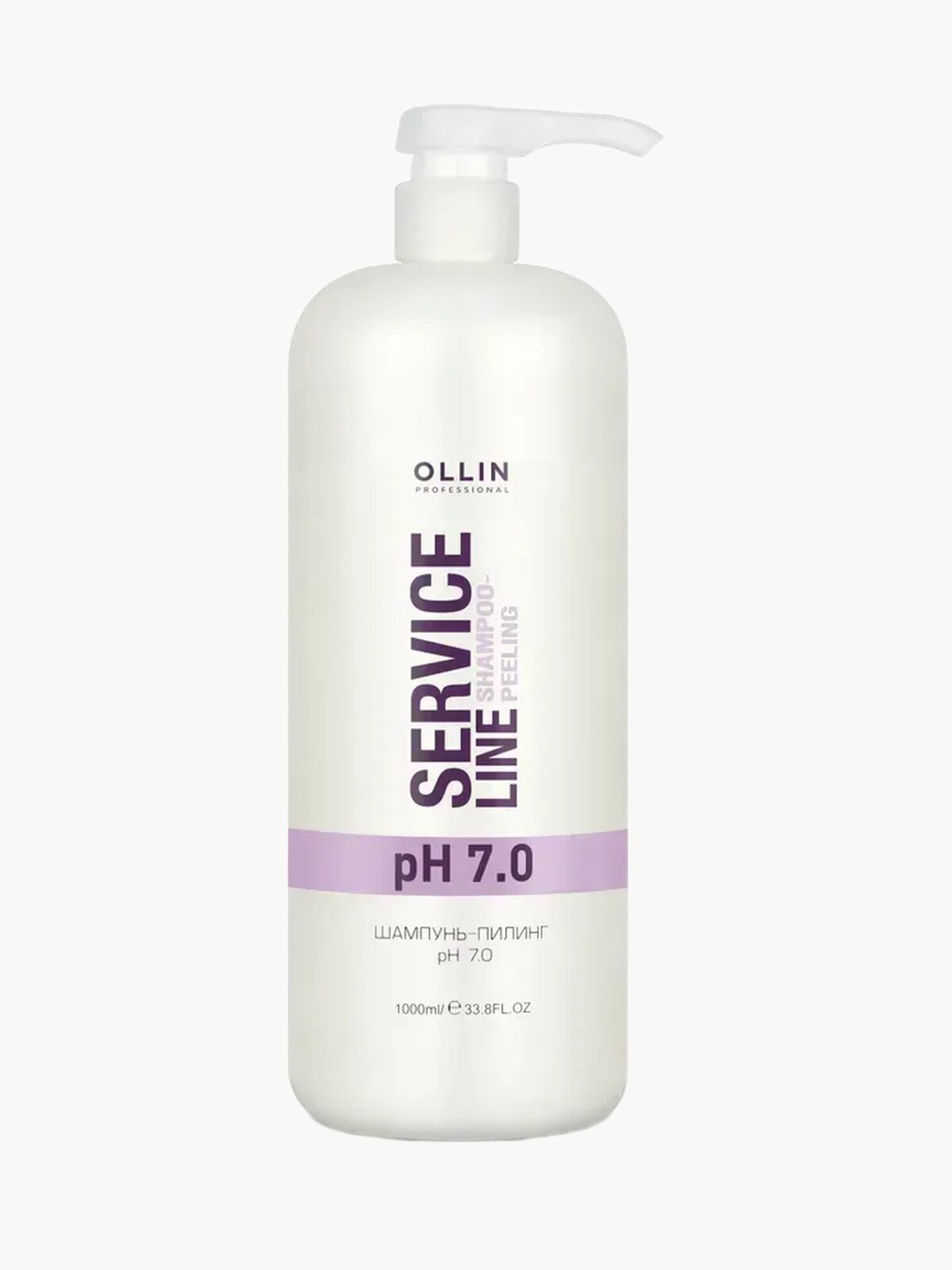 Шампунь-пилинг для волос OLLIN PROFESSIONAL Service Line pH 7.0 глубокое очищение 1000 мл