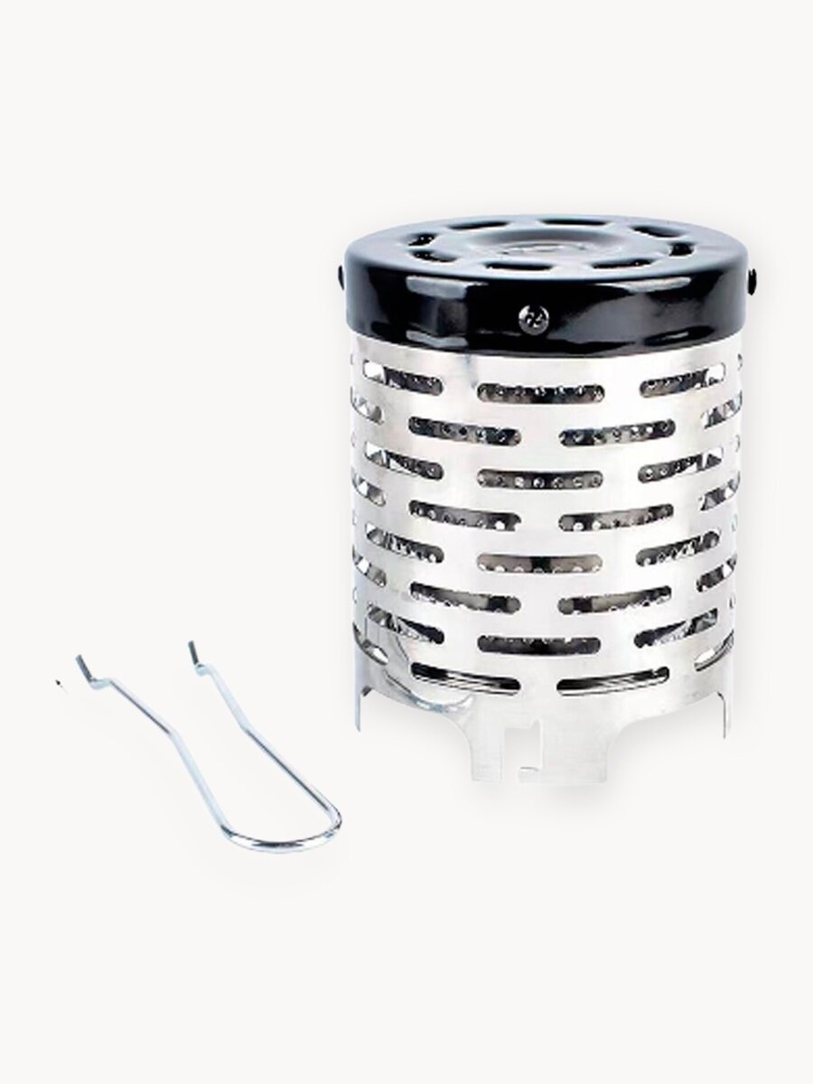 Насадка-обогреватель "Vitfishing", дожигатель, для газовых плит, серебристый, нержавеющая сталь