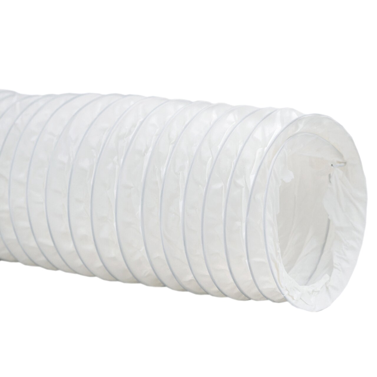 Воздуховод гибкий армированный ПВХ 1 м прочный канал вентиляции для дома и помещений