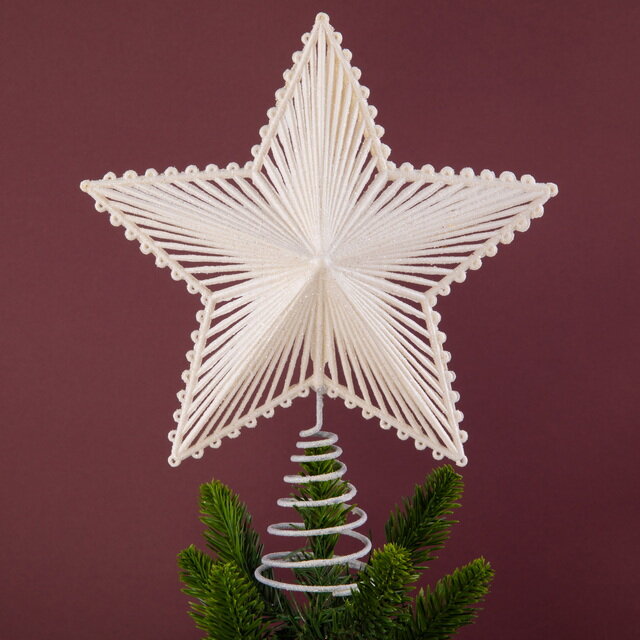 Звезда на елку Джулиано 26 см белая, Due Esse Christmas, XNA16011061