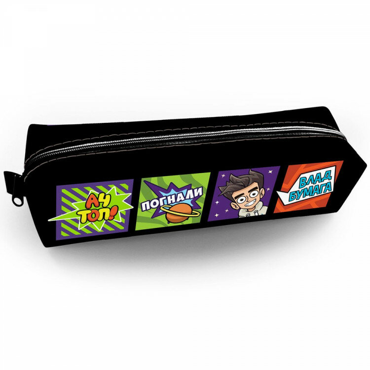 Пенал-косметичка 1 отделение (Hatber) Влад А4 мягкий 210х45х45мм арт. NPk_62179