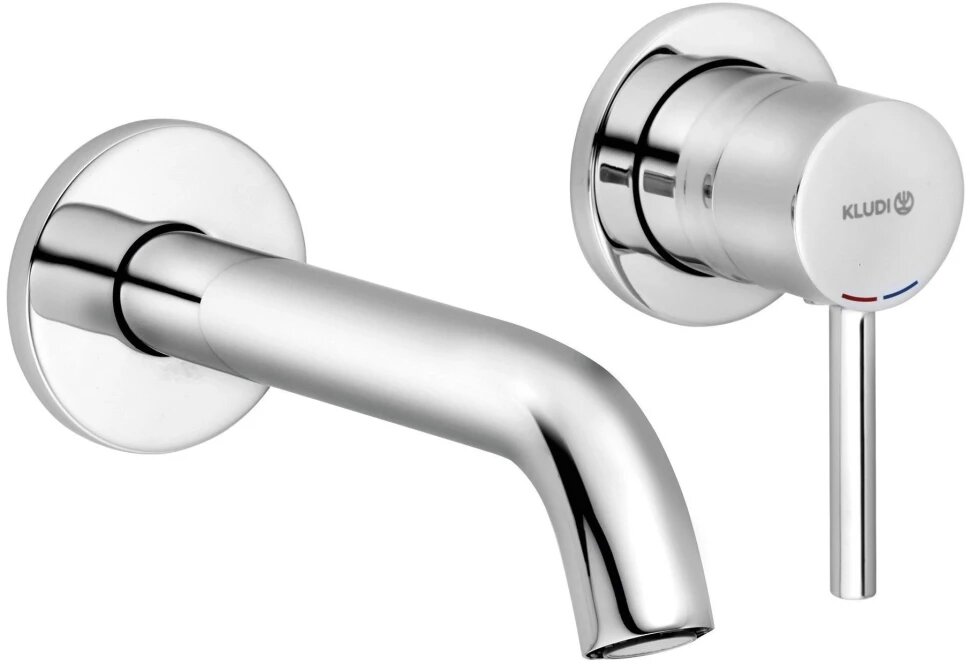 Смеситель для раковины Kludi Bozz 382440576S встраиваемый, без донного клапана, хром