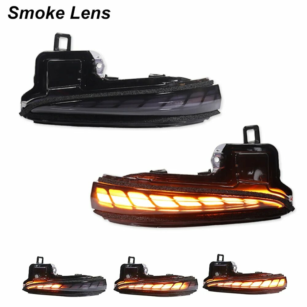 Динамическая вспышка со светодиодной подсветкой, переднее боковое зеркало автомобиля, указатель поворота, стрелка, огни для Toyota Tacoma RAV4 Alphard Vellfire Highlander для Lexus LM Smoked Lens