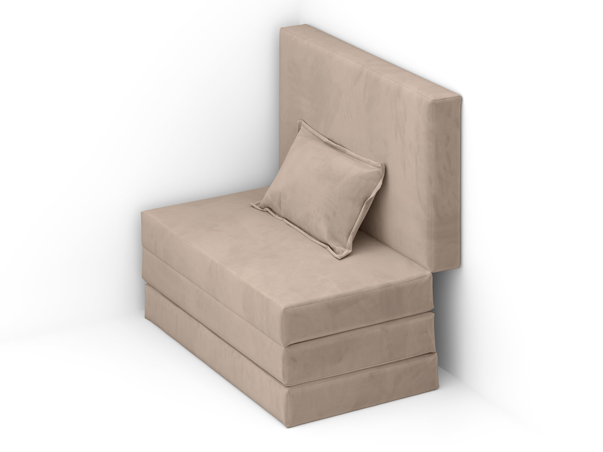 Матрас складной с подушкой , Кресло-кровать , матрас , пуф - трансформер negga lite