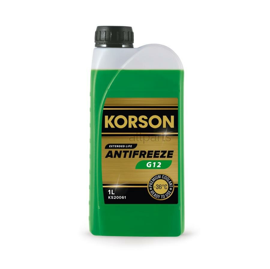 KORSON KS20061 Антифриз, готовый раствор G12 -36 зеленый 1л