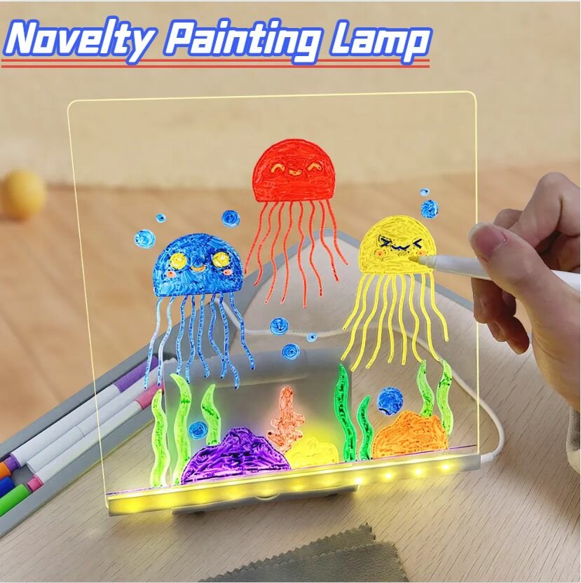 Креативная световая доска для рисования, уникальный подарок для детского праздника
