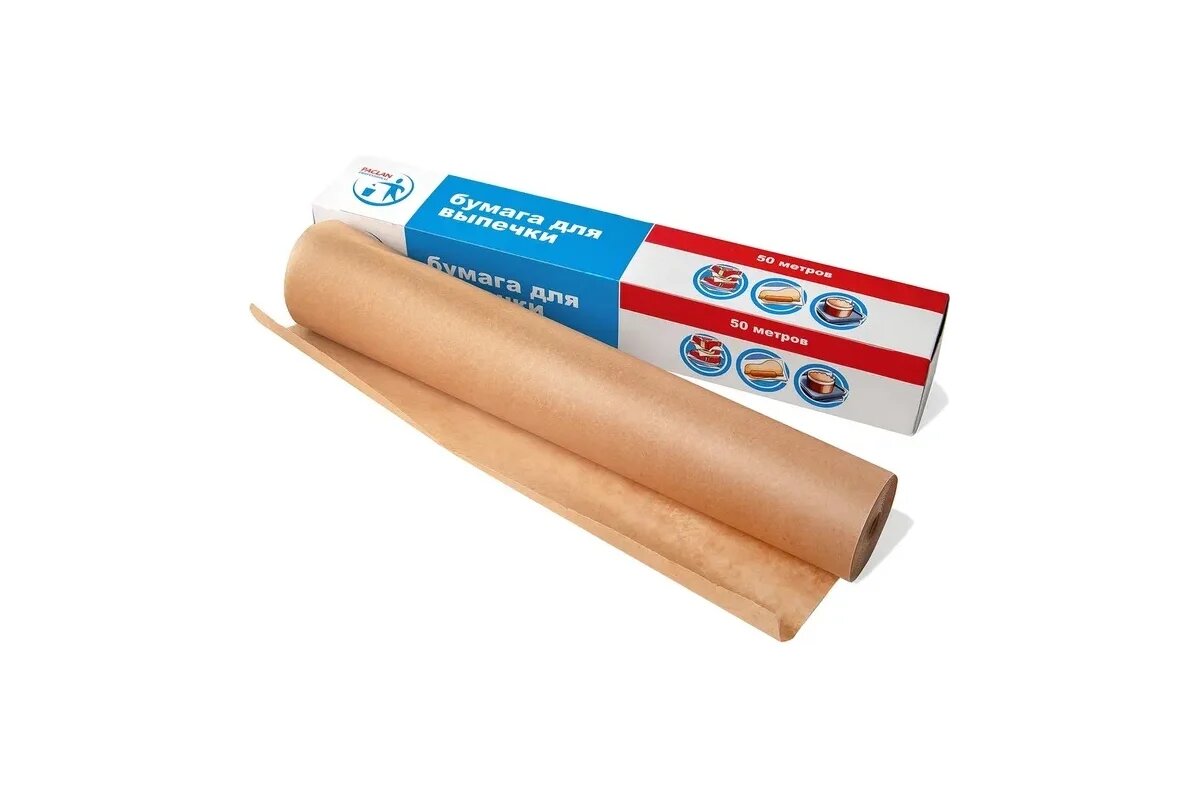 Paclan Professional Бумага для выпечки 38 см х 50 м (коричневая), 4607036874351 400128