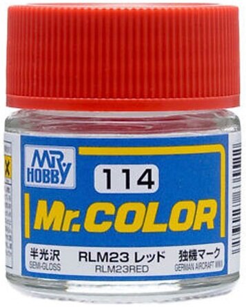 C114 краска художественная т. м. MR.HOBBY 10мл RLM23 RED