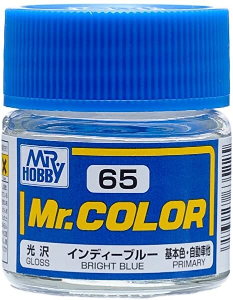 C 65 краска художественная т. м. MR.HOBBY 10мл BRIGHT BLUE