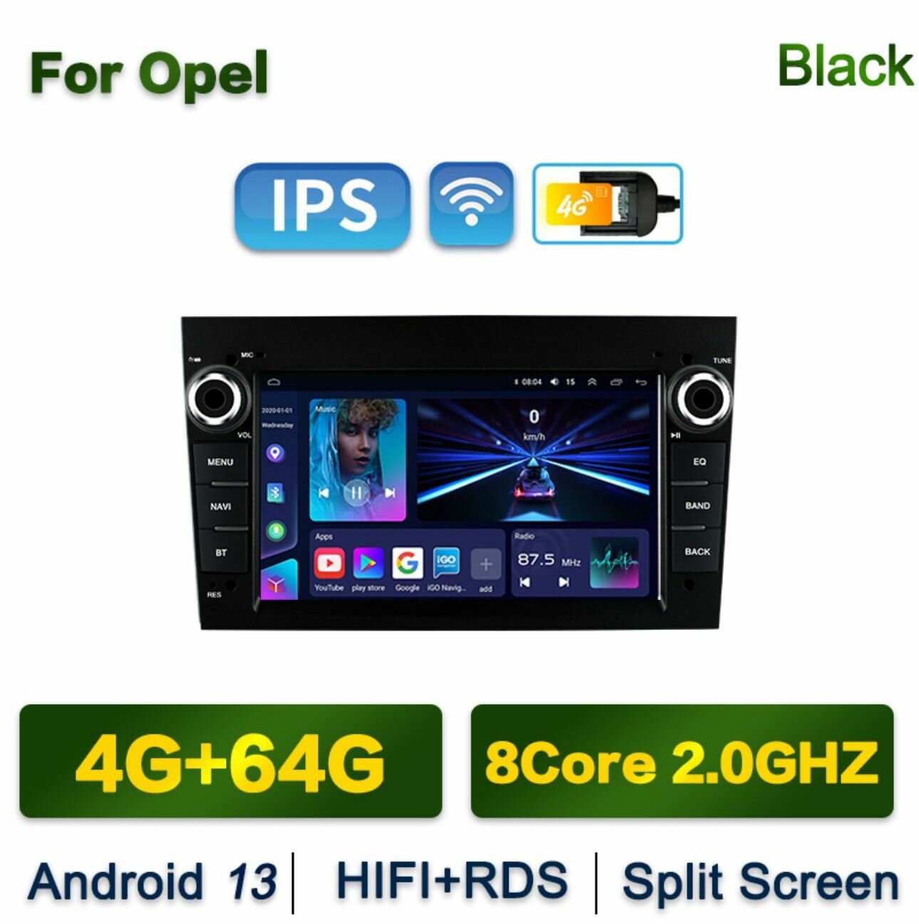 Магнитола для Opel Astra H/Corsa D/Zafira B/Meriva A/Antara